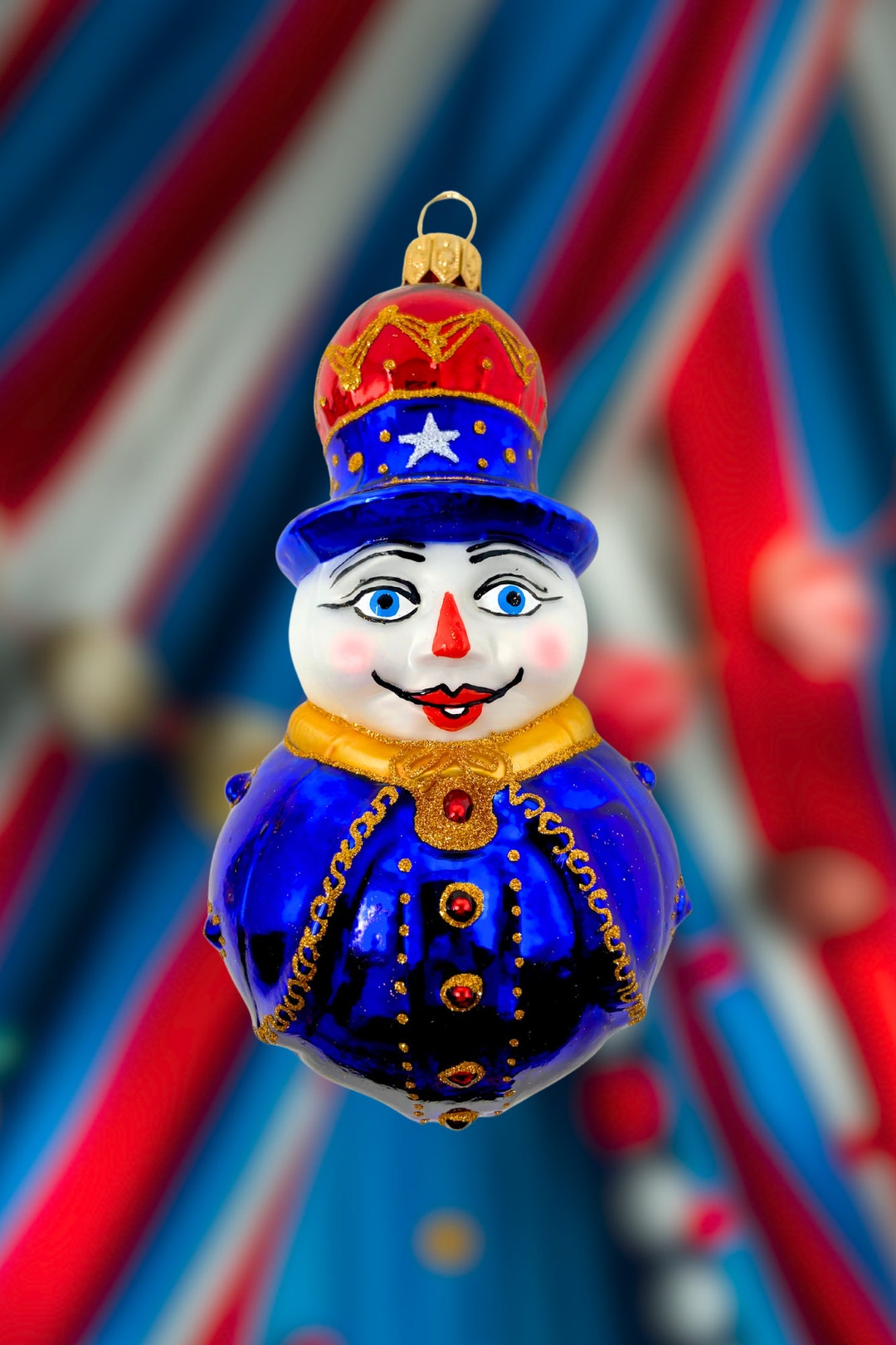 Sheriff Snowman Glass Christmas Ornament Kenzies of London - Etsy