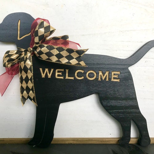 Lab Dog Sign Wood Labrador Retriever Black Yellow Chocolate - Etsy