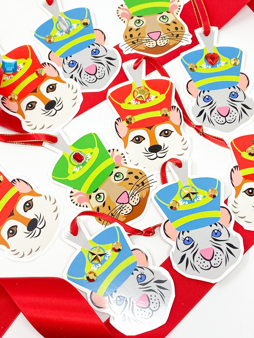 Animal Nutcracker Christmas Gift Tags | Holiday Gift Wrap Paper - Etsy