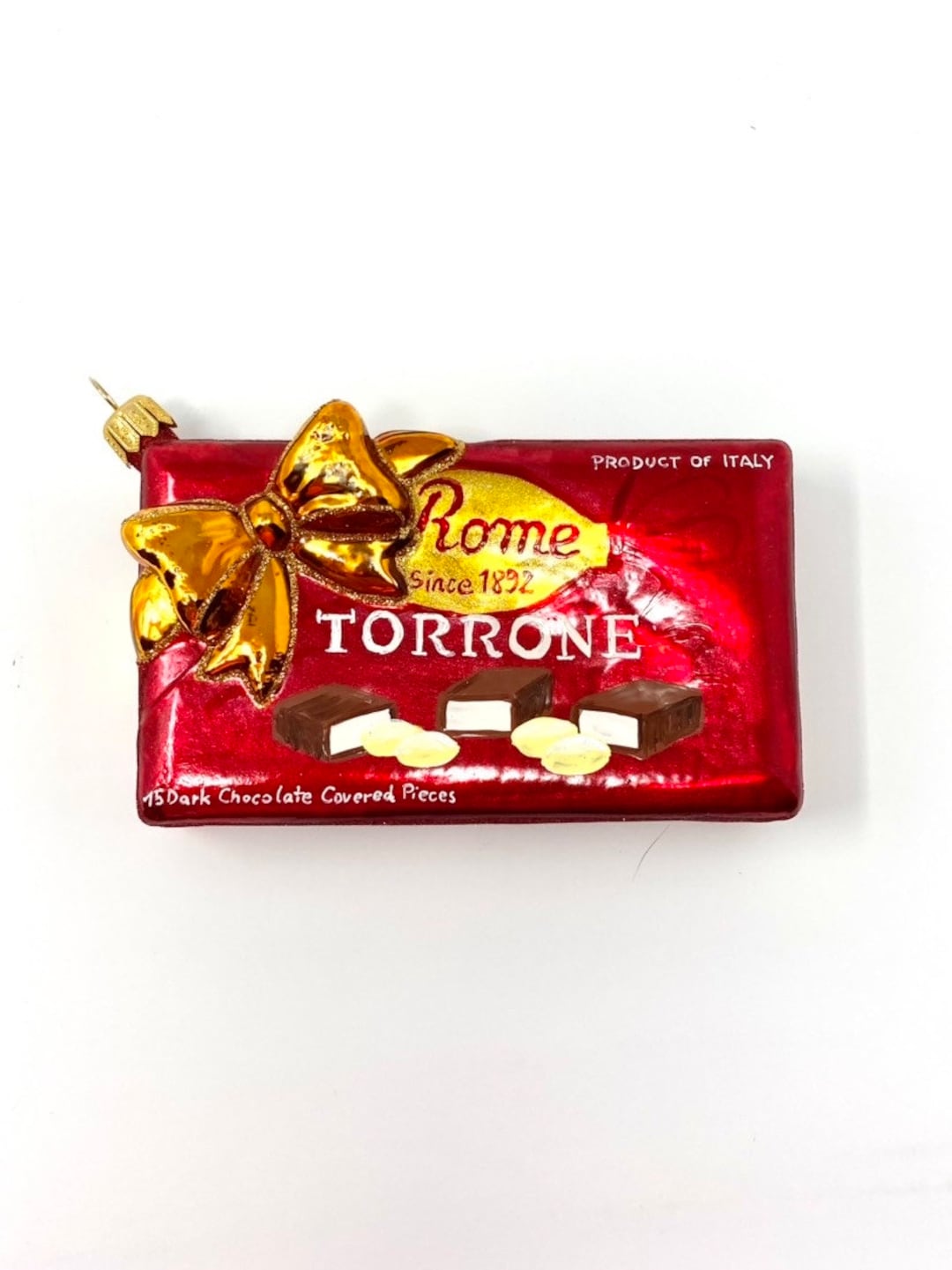 Torrone Box Glass Ornament - Italian Hand Painted/hand Made - Kenzies ...