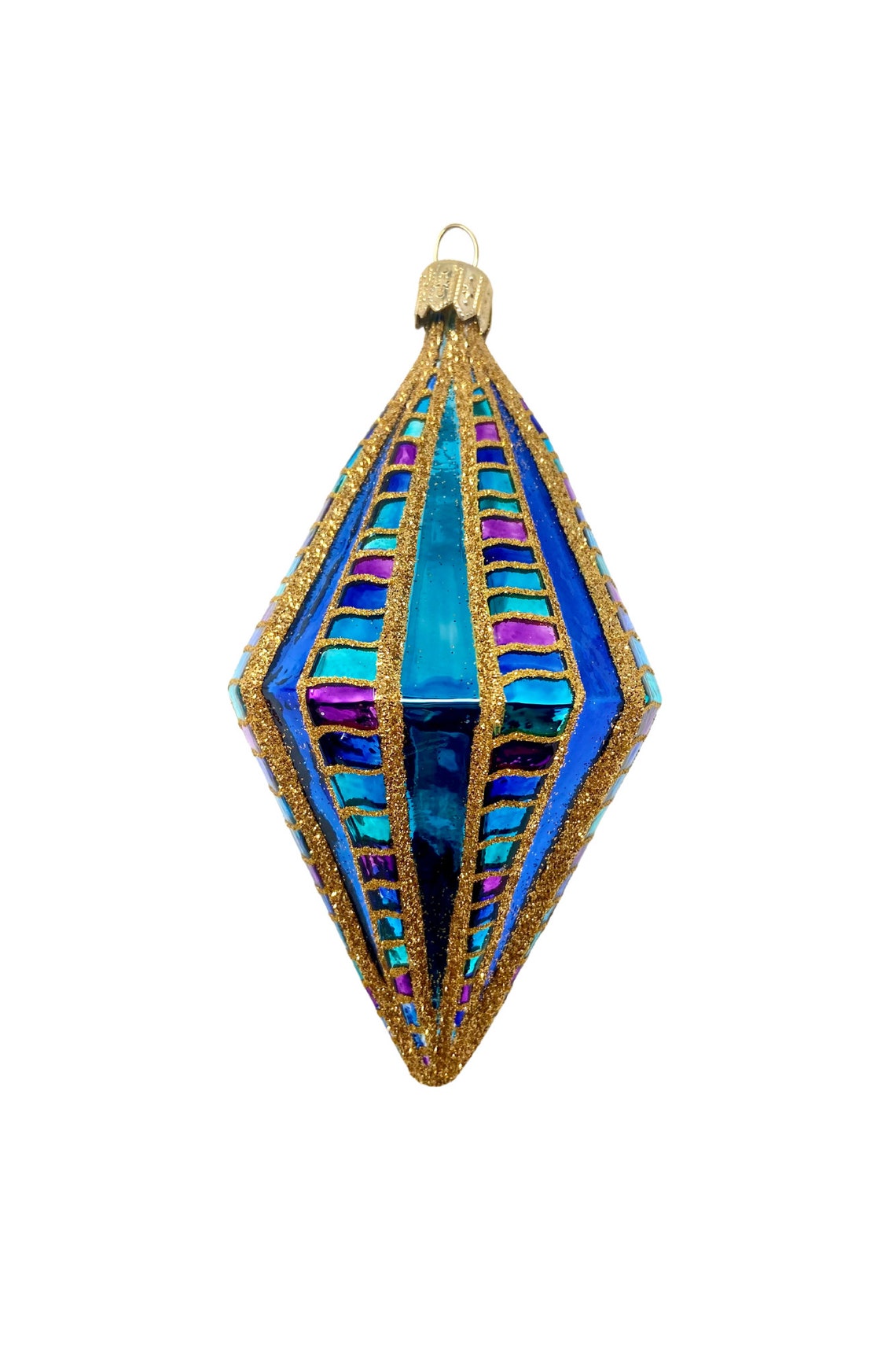 LARGE Colorful Ridged Diamond Ornament - Las Vegas Collection - Kenzies ...
