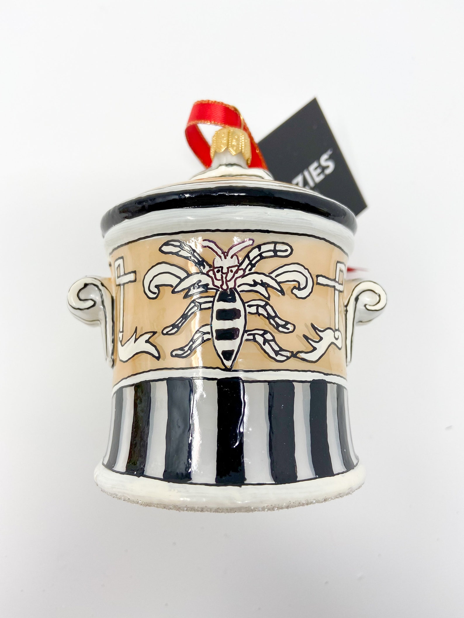 Italian Cookie Jar Glass Ornament "milano" Hand Painted/hand Made ...