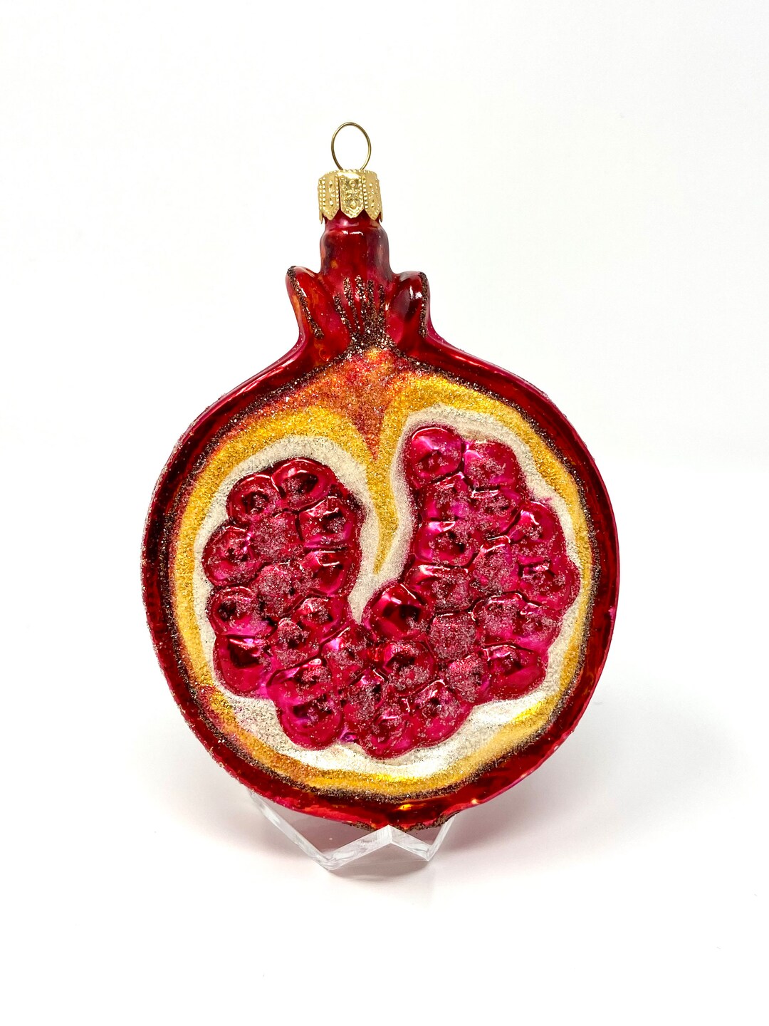 Pomegranate Glass Ornament - Hand Painted/hand Made - Kenzies of London ...
