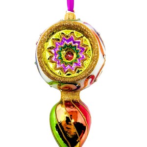 Rainbow Demure Glass Bauble Ornament - Hand Painted/hand Made - Kenzies ...