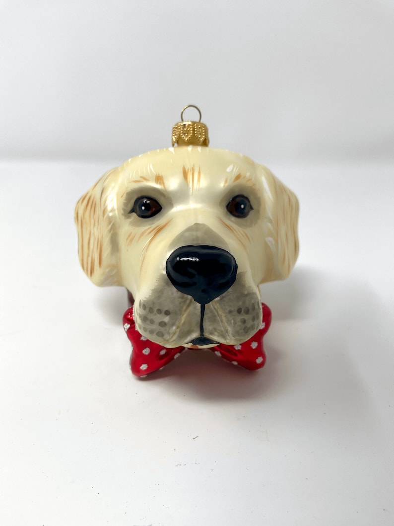 Yellow Labrador Retriever Glass Ornament - Handmade in Poland - Etsy