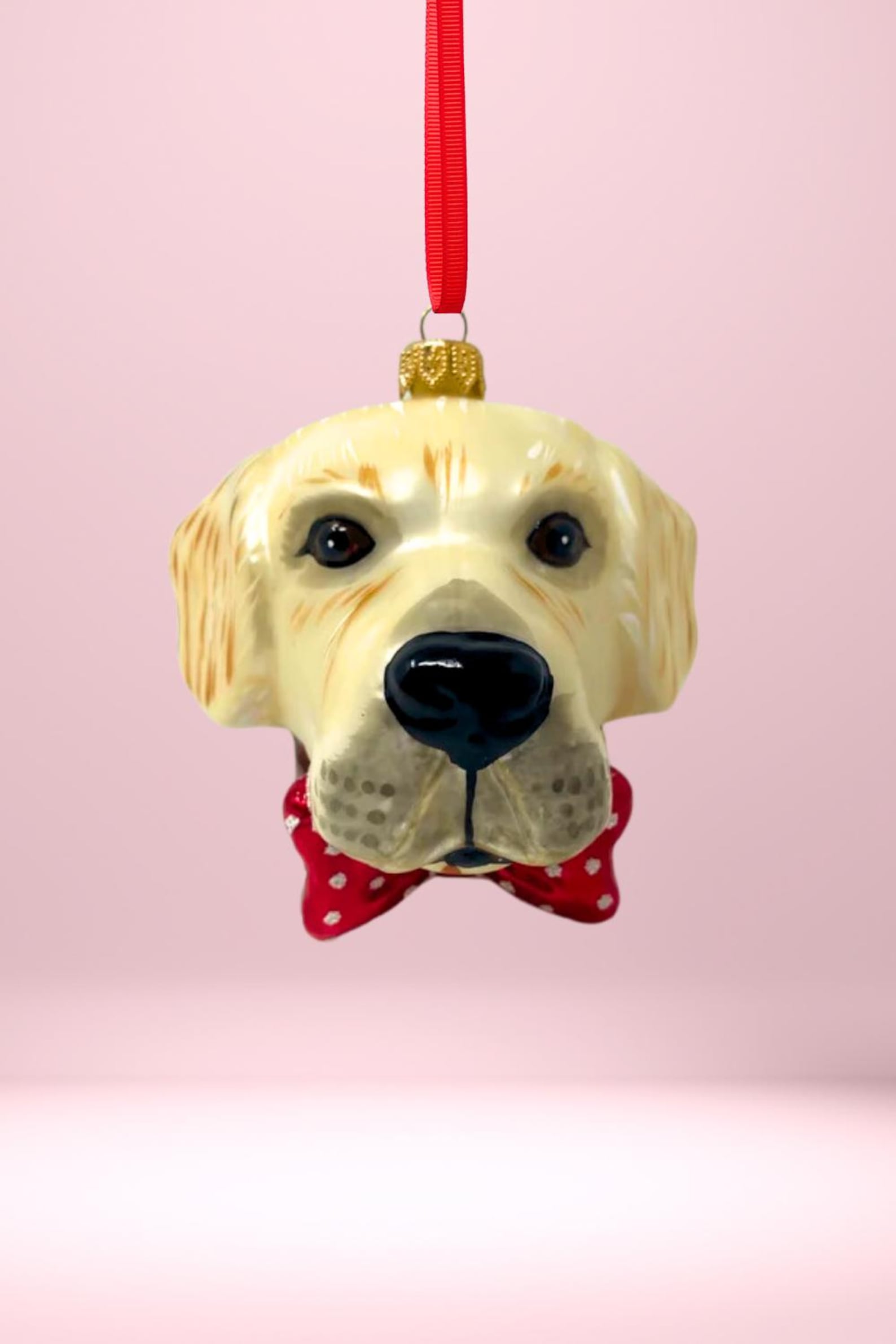 Yellow Labrador Retriever Glass Ornament - Handmade in Poland - Etsy