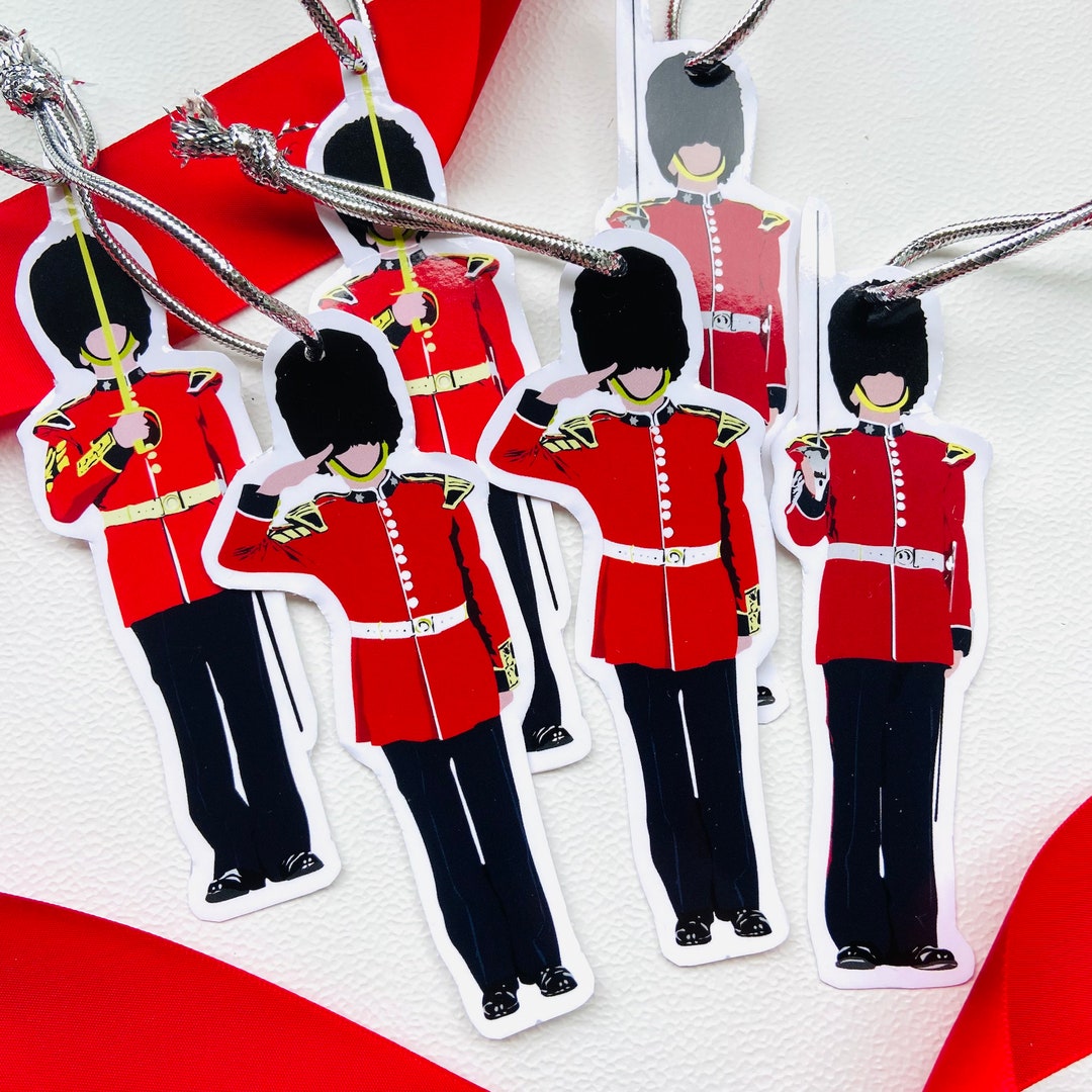 BRITISH LONDON Die Cut Gift Tags | Holiday Christmas Gift Wrap Paper ...