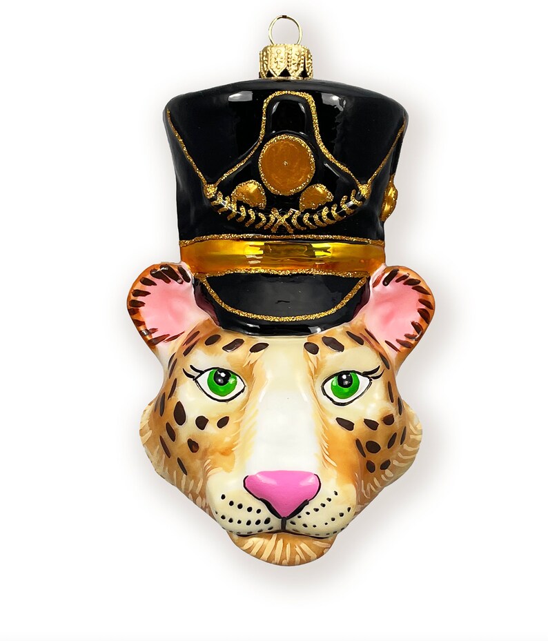 Large Fox Soldier Head Glass Ornament Kenzington Guard - Etsy