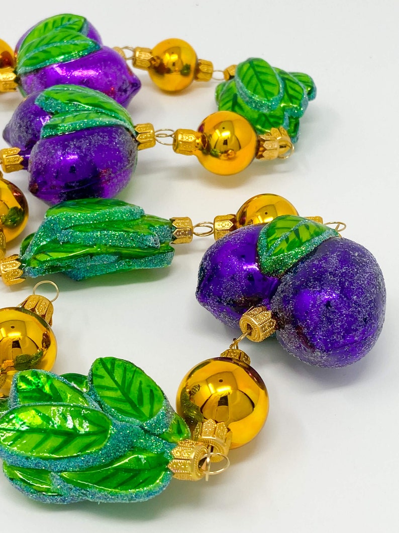 Italian Plum Clusters Fruit Glass Garland Italian Coast - Etsy