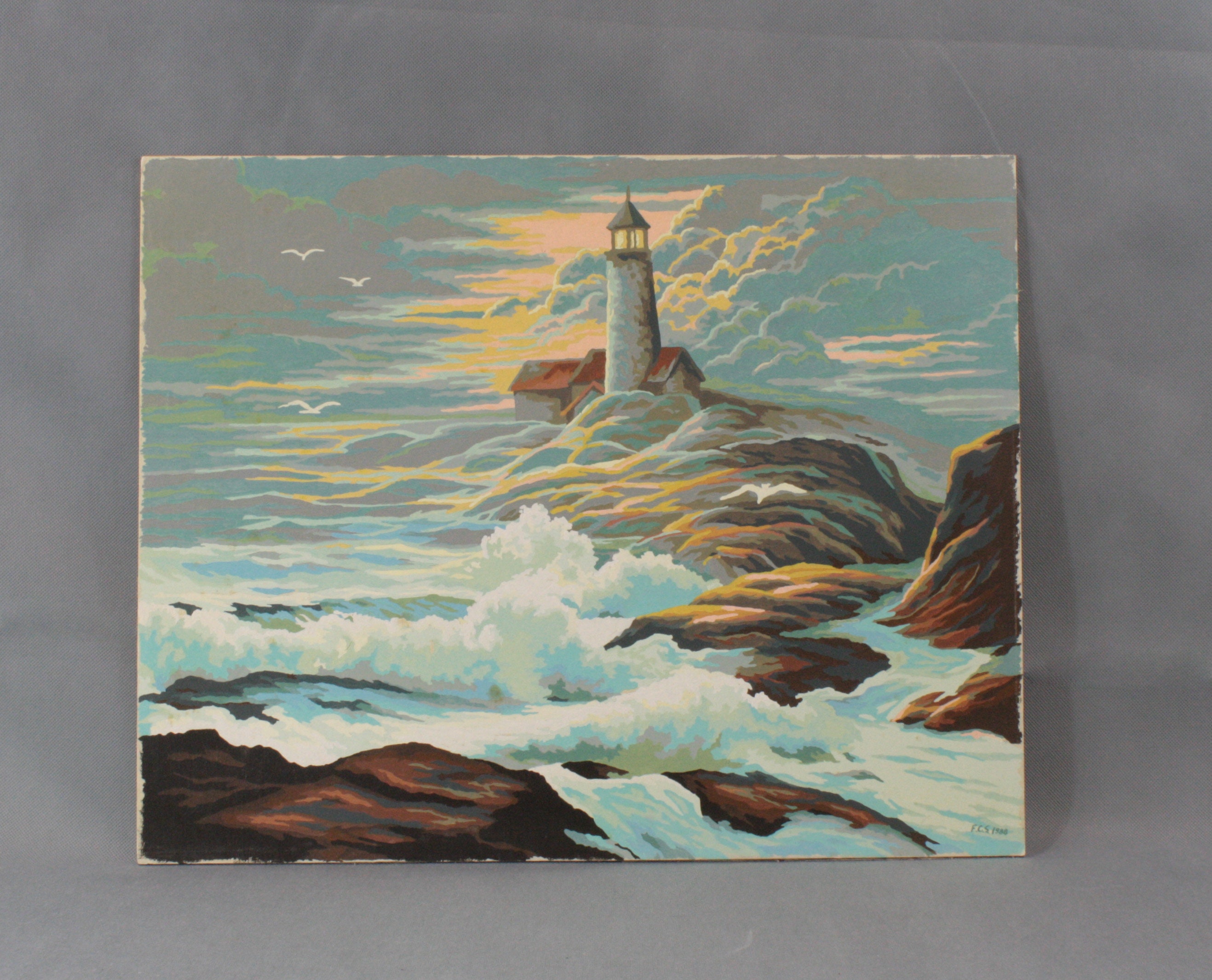 Painting Vintage Paint by numbers/ Sailing ships/ Tall Ship/ Water ...