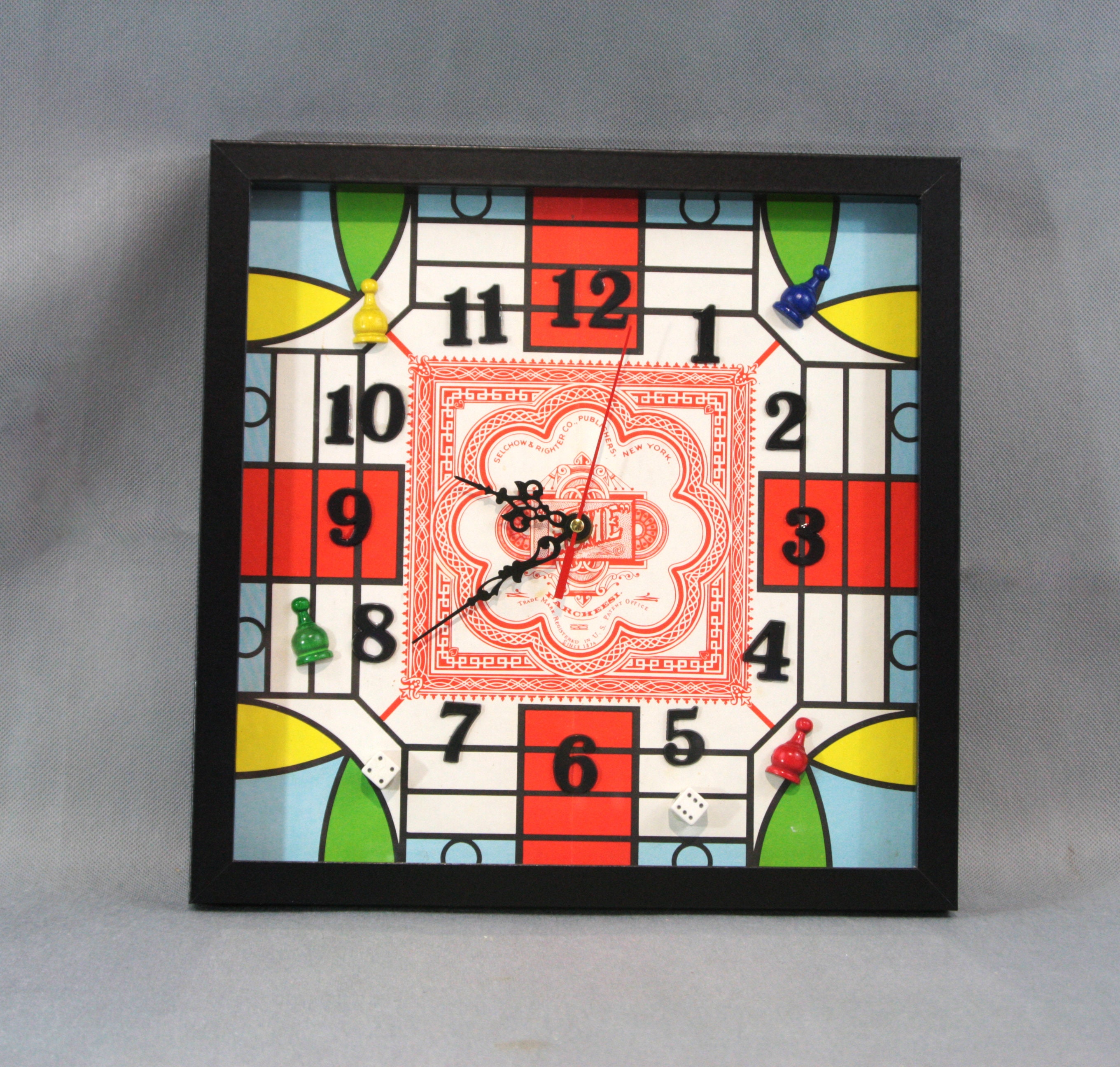 Parcheesi Wall Clock, Game Clock, Board Game Clock - Etsy