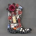 Cowgirl Boot Art, Cowboy Boot Art, Mosaic Plaque, Wall Hanging, Western ...