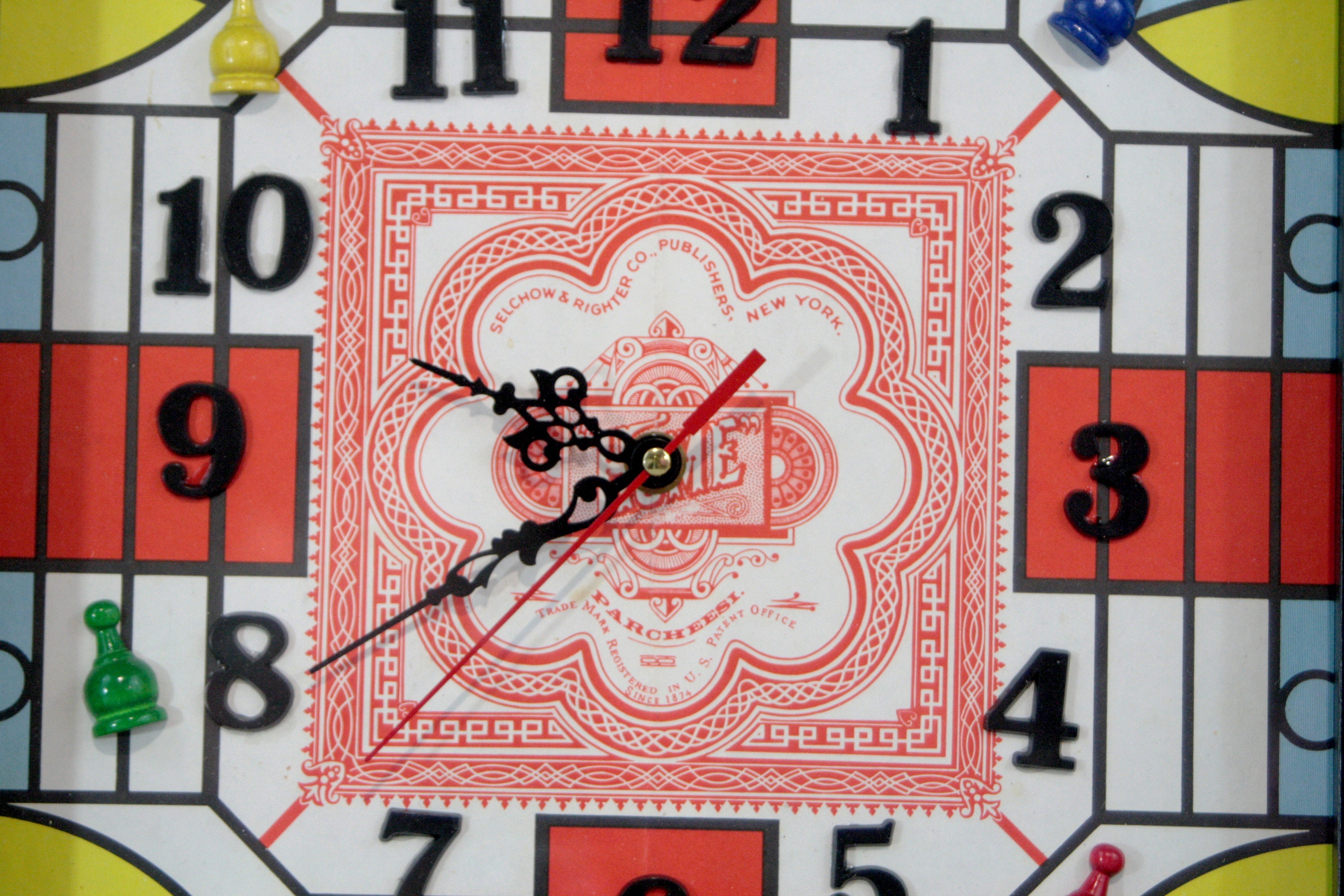 Parcheesi Wall Clock, Game Clock, Board Game Clock - Etsy
