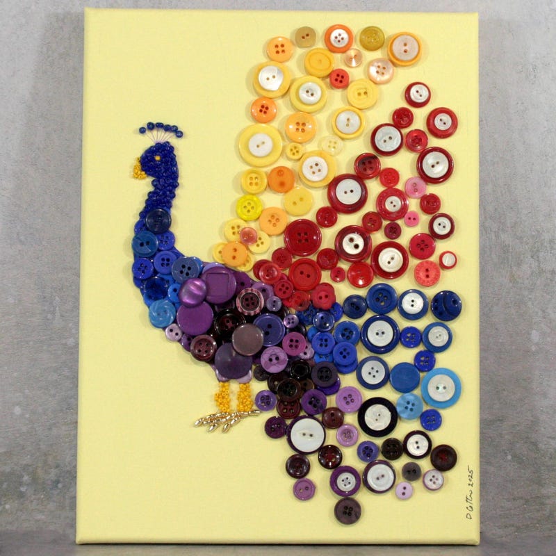 Button Mosaic - Etsy