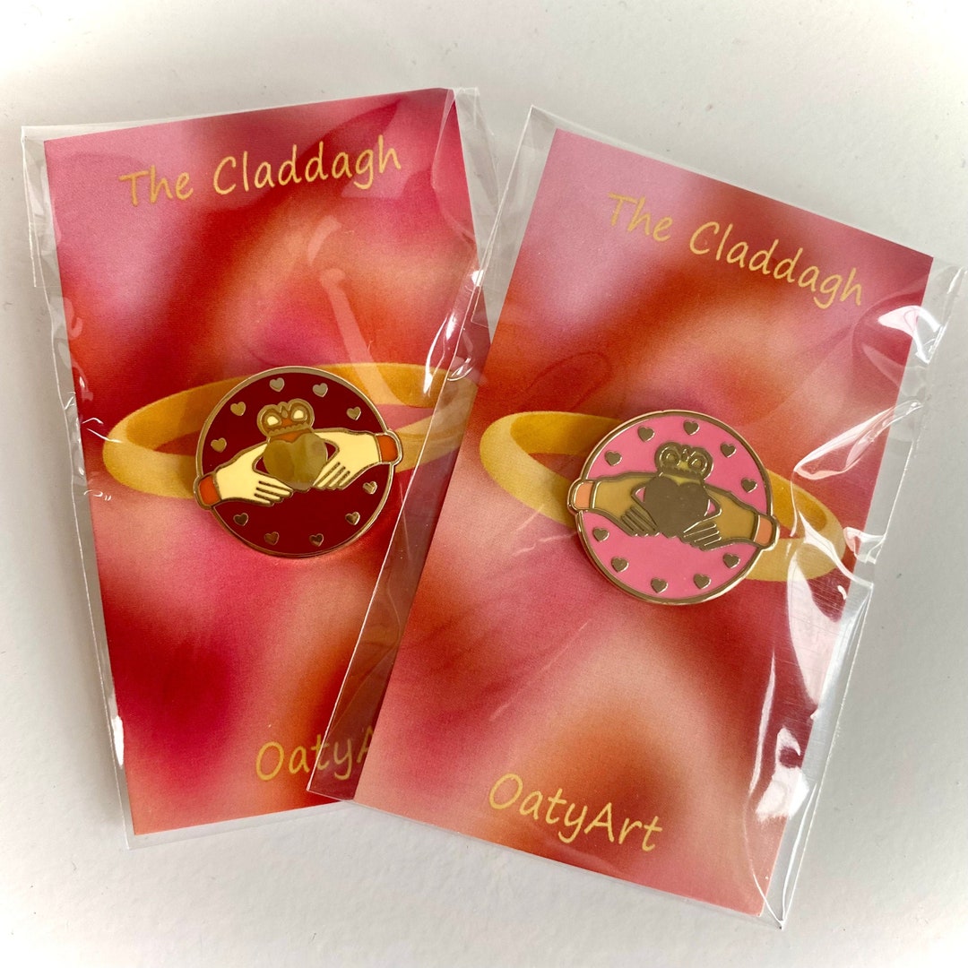 The Claddagh Hard Enamel Pin - Etsy