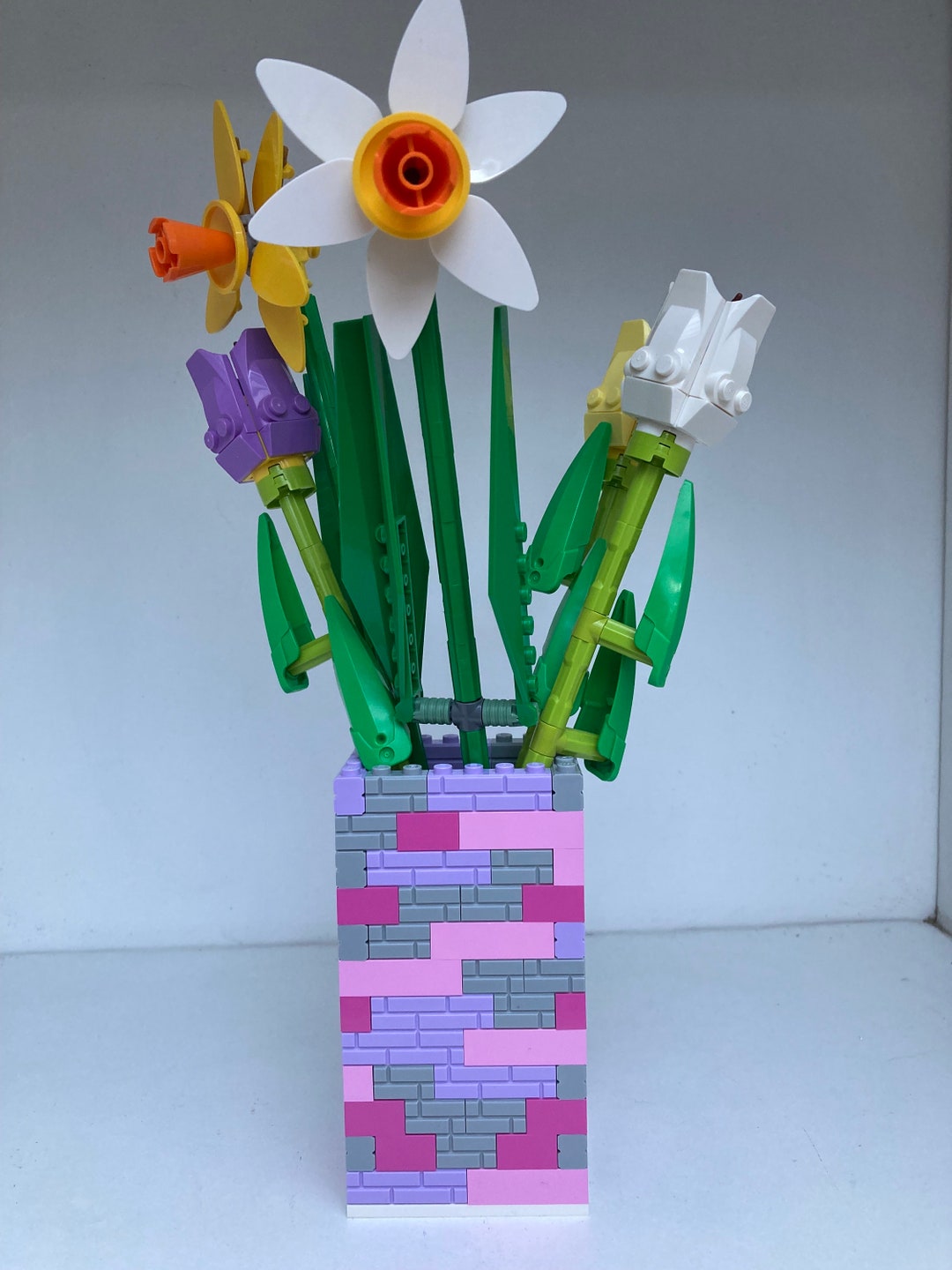 Brick Vase for Brick, Cotton, Silk Flowers Stocking Filler Teacher Gift ...
