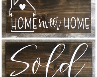 Realtor sold sign | Etsy