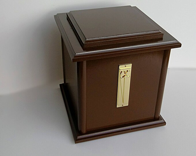 Cremation Urns for Ashes, Religious Handmade Large Wooden Ossuary ...