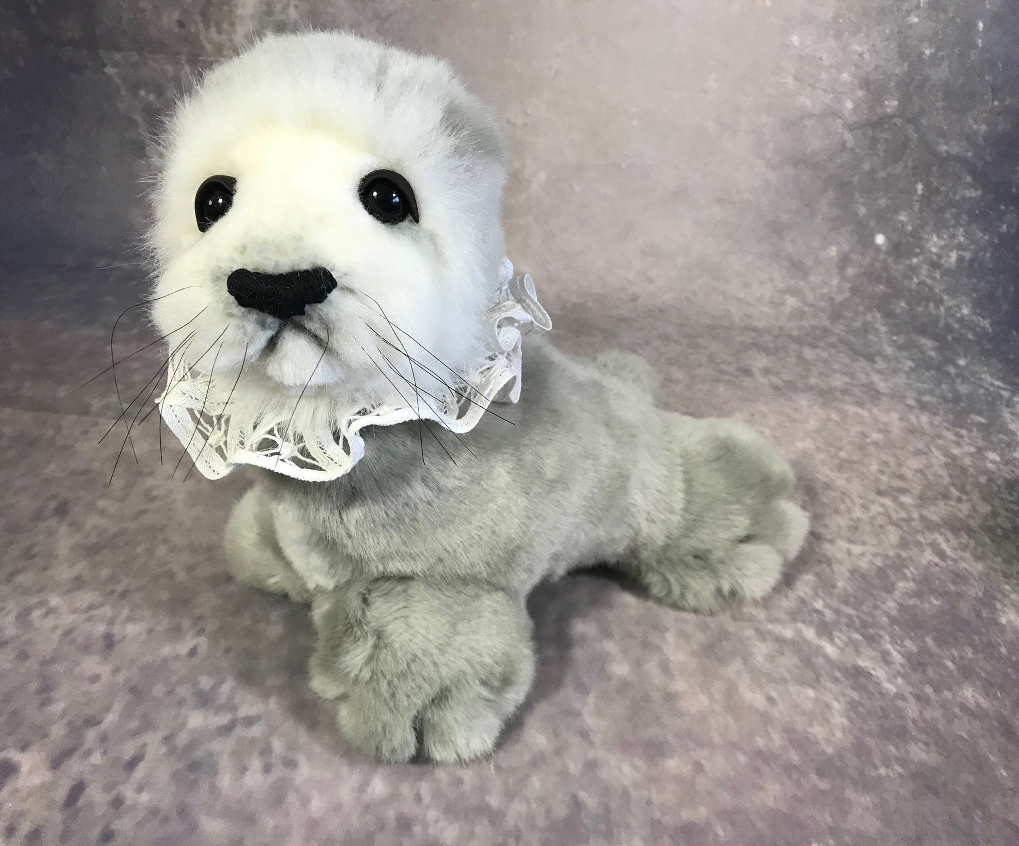 Teddy bear seal pup baby seal baby seal stuffy teddy bear | Etsy