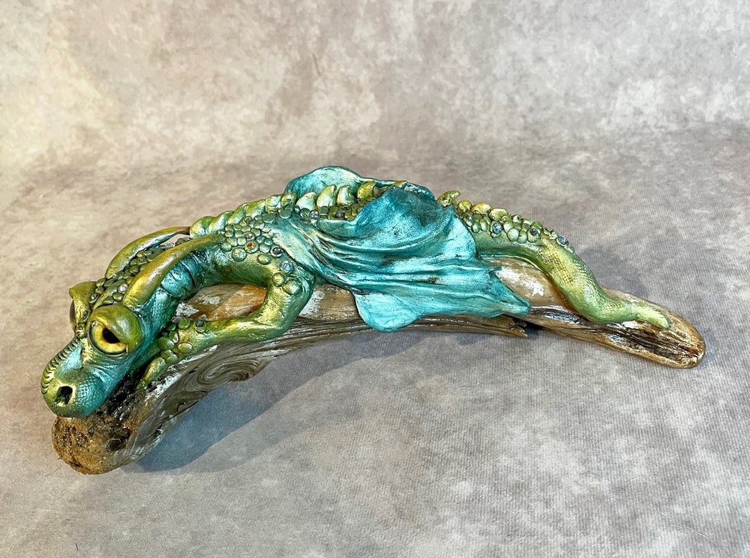 Dragon Sculpture, Sleeping Dragon, Dragon Sculpture, Polymer Clay ...
