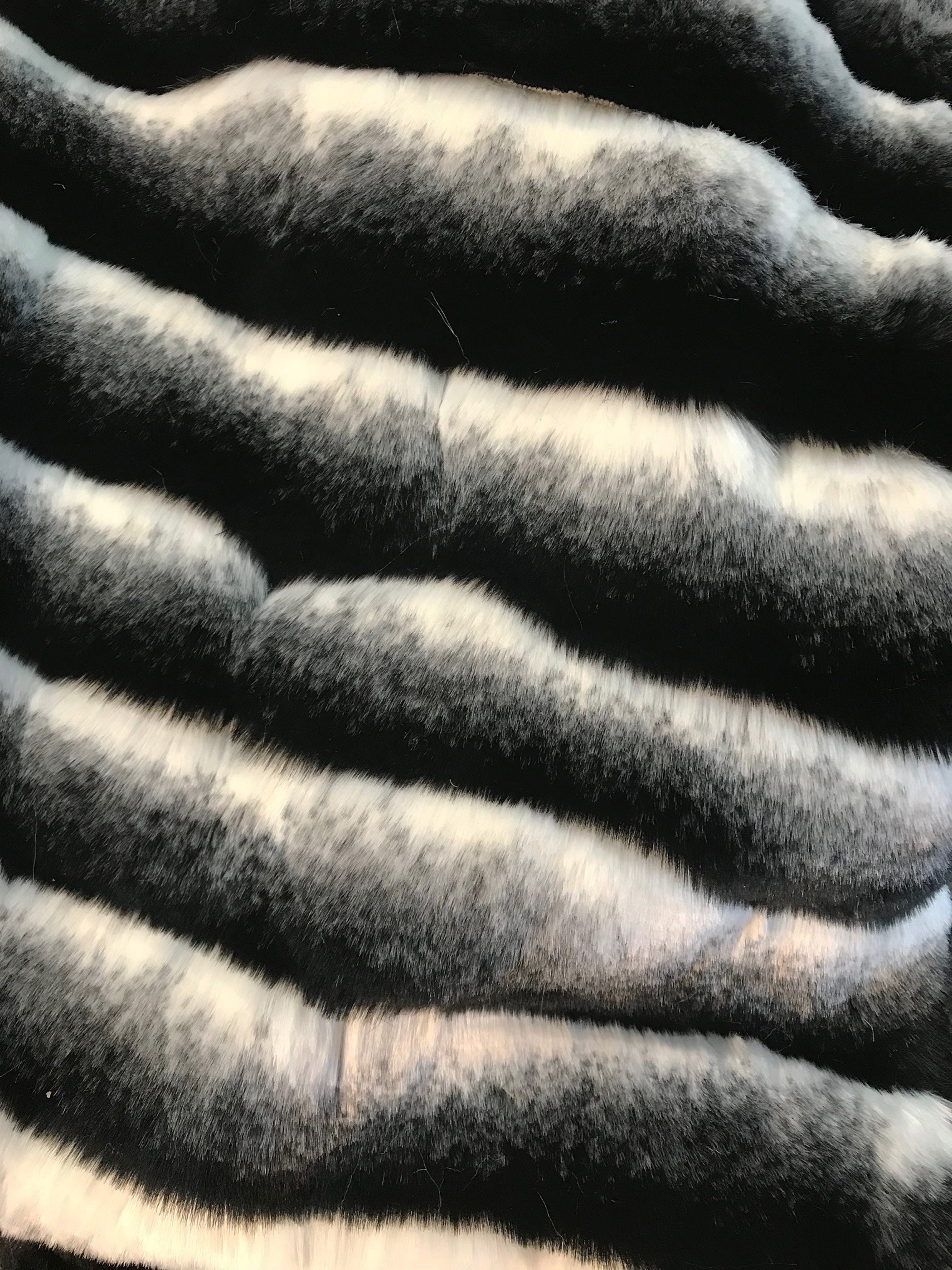 Faux fur striped fur fun fur animal fur animal faux fur | Etsy