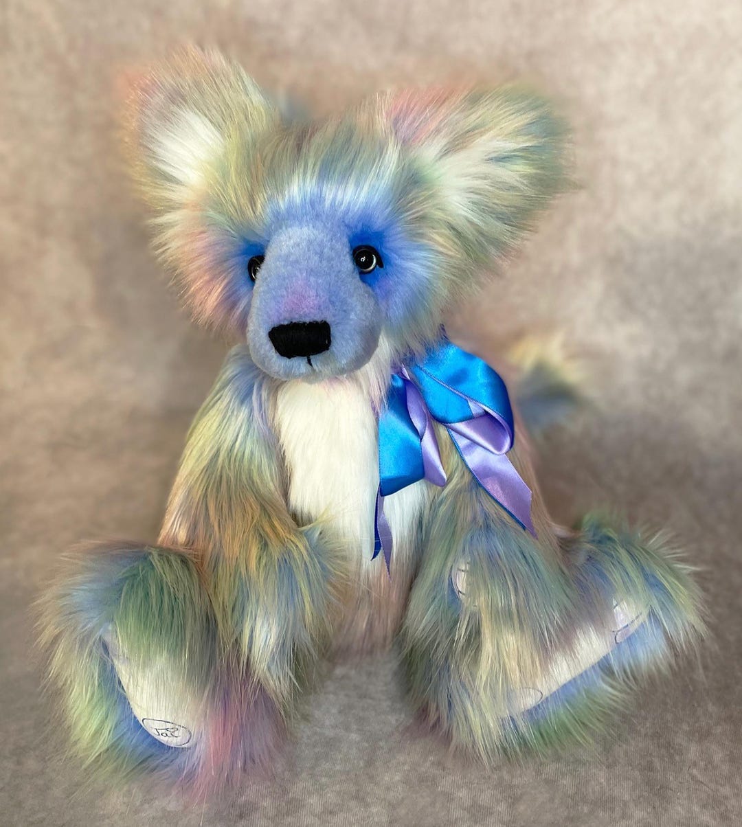 Rainbow Wolf, Wolf Teddy Bear, Teddy Bear, Rainbow Teddy, Fantacy Wolf ...