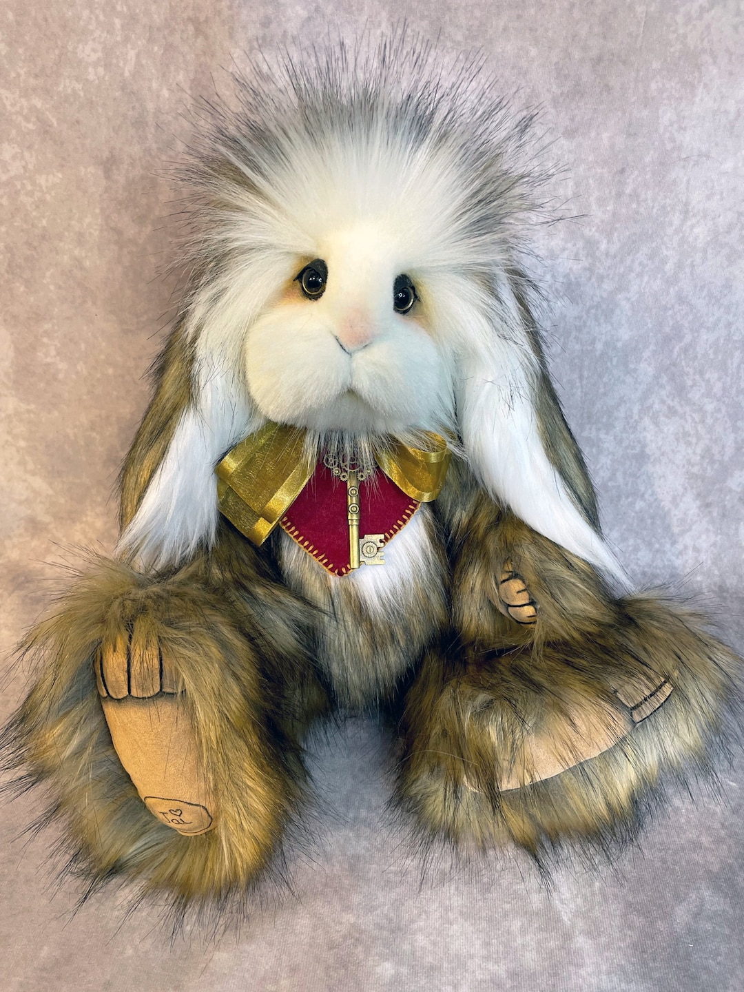 Teddy Bunny, Handmade Rabbit,rabbit Teddy, OOAK Rabbit, Plushie Bunny ...