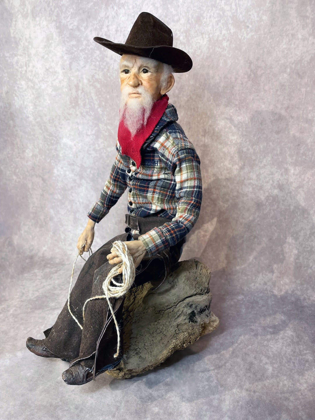 Cowboy, OOAK Doll, Fantasy Doll, Cowboy Doll, Creature Doll, Poseable ...