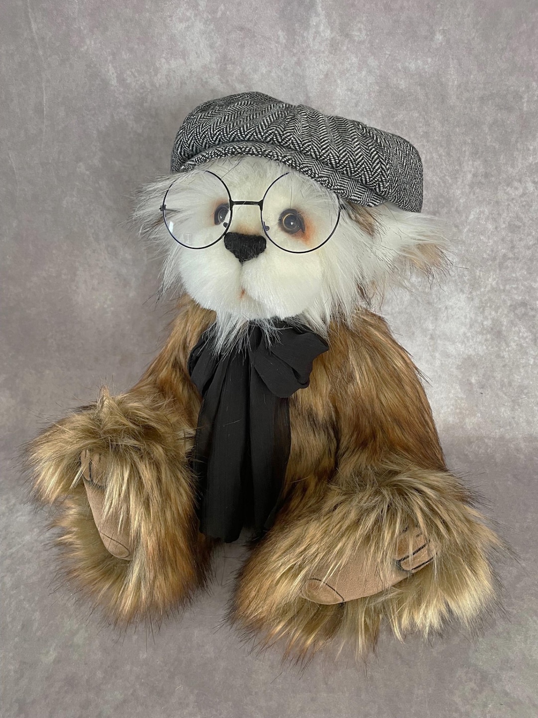 Hobo Teddy Bear, Teddy Bear With Hat, Plush Teddy, Teddy Bear, Jointed ...