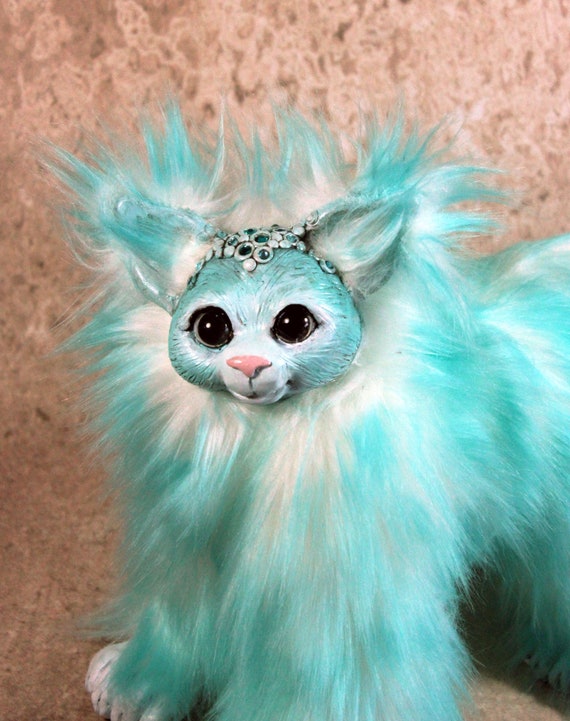 Cat Cat Plushie OOAK Polymer Kitten Poseable Cat Poseable | Etsy