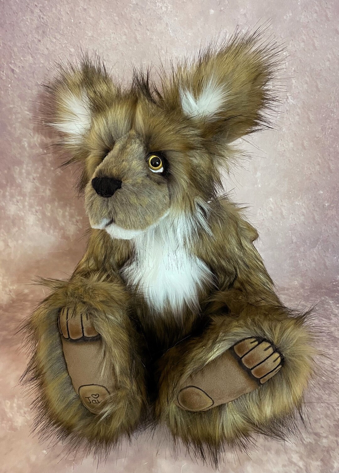 Wolf, Wolf Teddy Bear, Wolf Teddy, Wolf Sculpture, Teddy Bear, Canadian ...