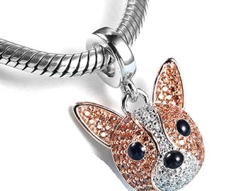 Silver Corgi Charm - Etsy