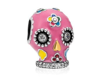 Pandora Sugar Skull Charm - Etsy