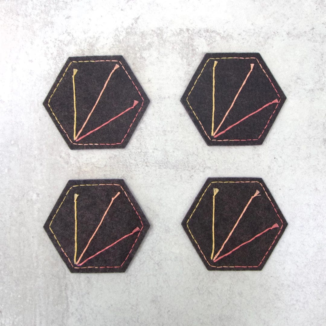 DIY Slow Stitching Kit: Boho Coasters - Etsy