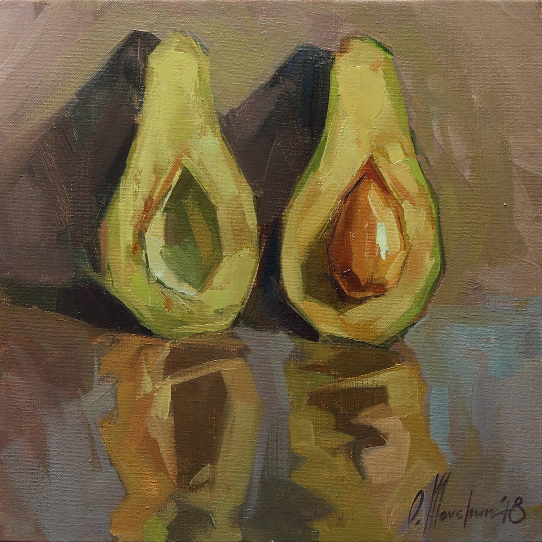 Still Life Avocado Still Life Fruit Art Fruit Painting Avocado Art