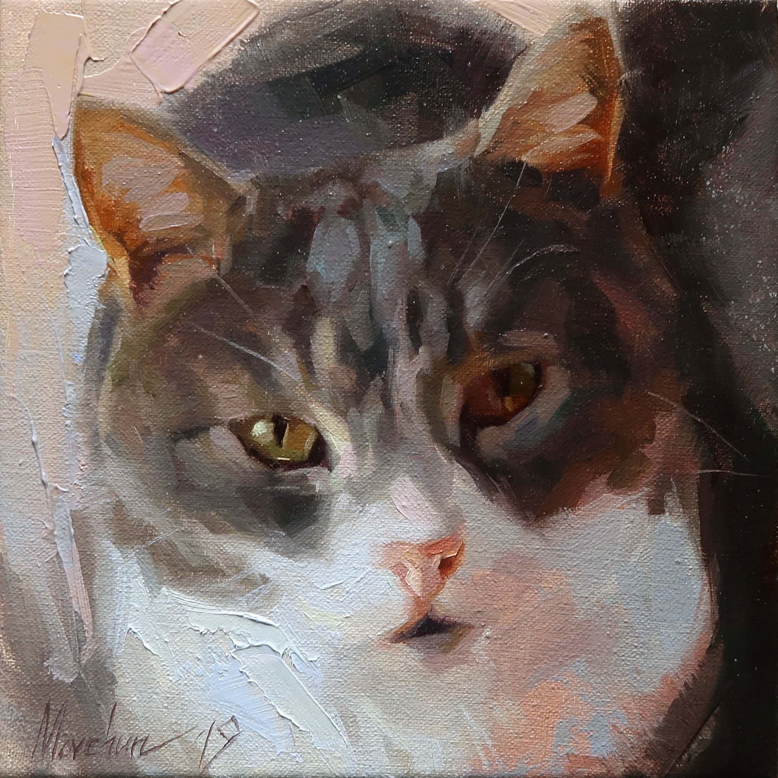 Custom Pet Portrait Custom Cat Painting Cat Portrait Pet | Etsy