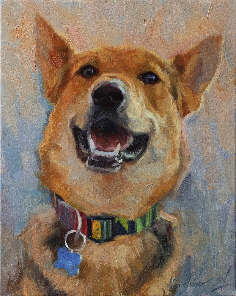 Dog Oil Portrait Custom Pet Portrait Pet Oil Painting Dog - Etsy
