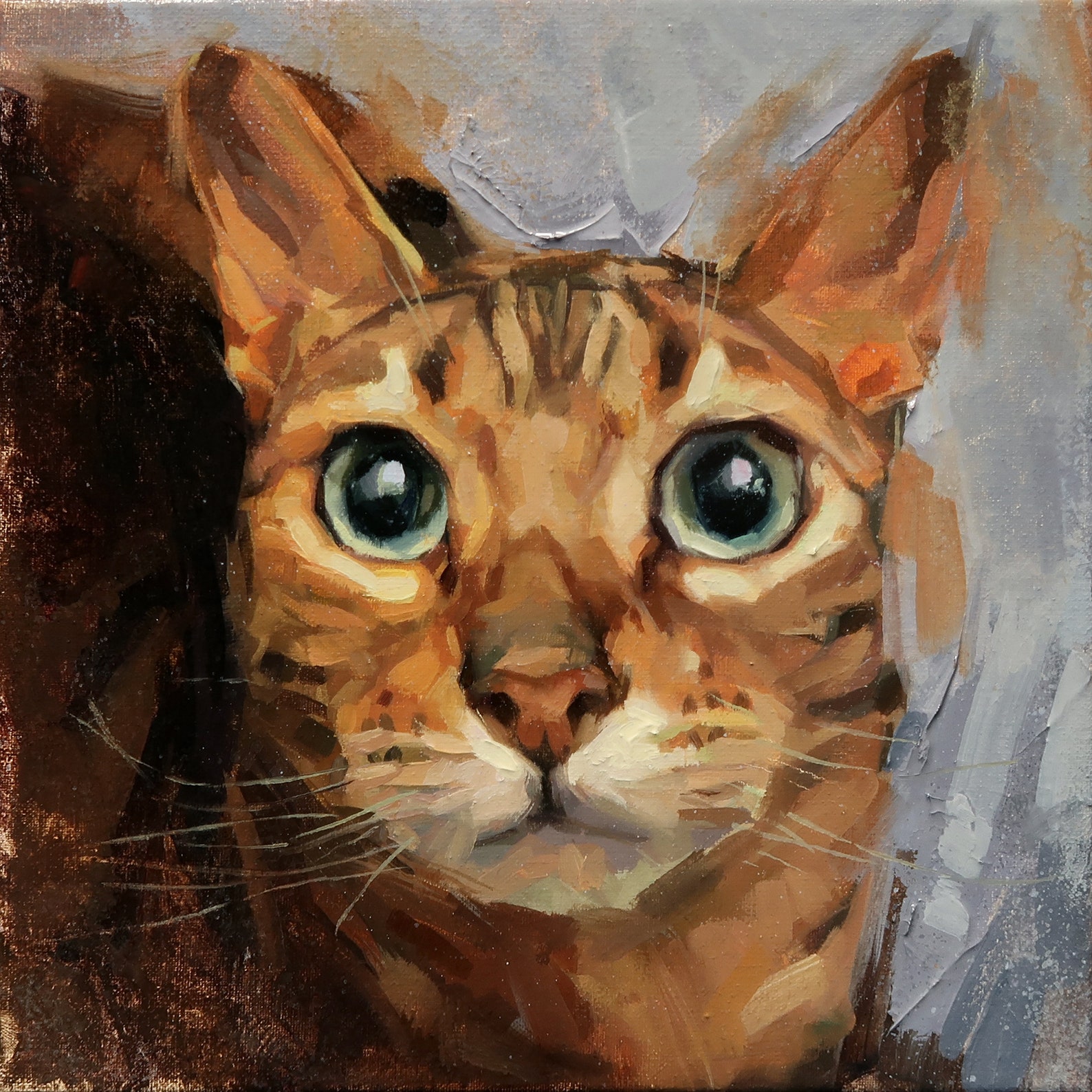 Custom Pet Portrait Custom Cat Painting Cat Portrait Pet | Etsy