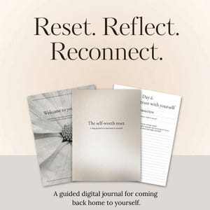 Self-reset Journal | Printable Digital Download | Mindfulness & Energy ...