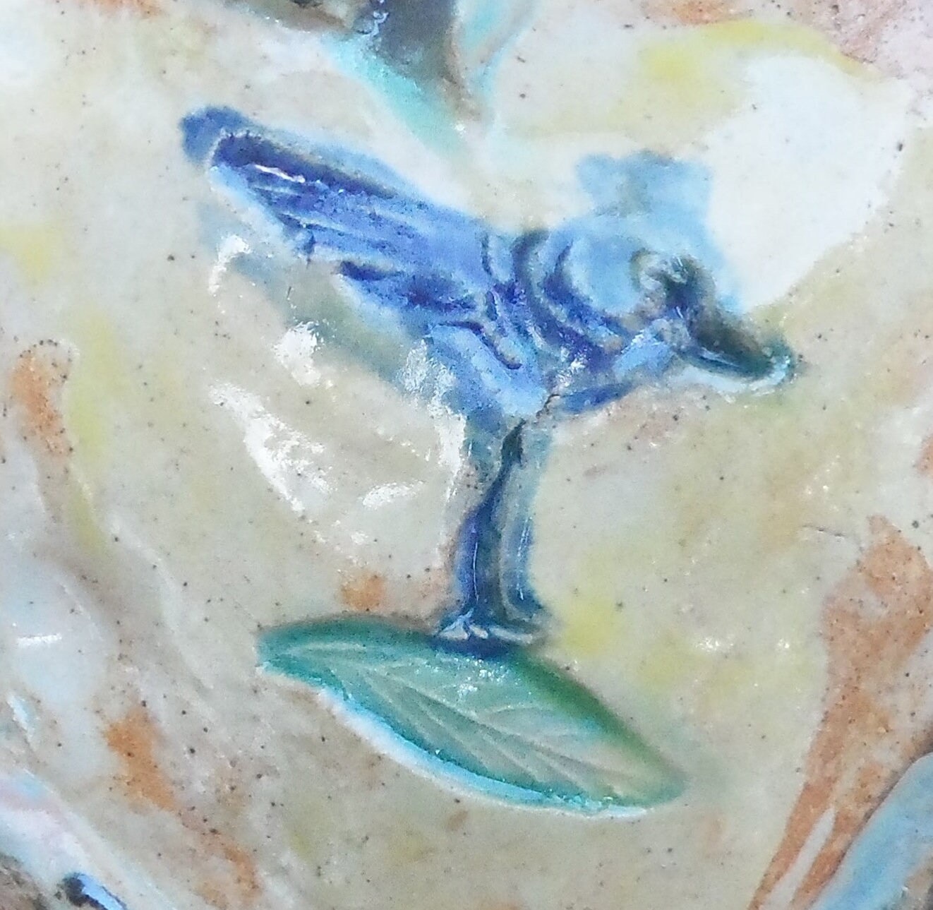 Clay Blue Bird Heart Wall Hanging - Etsy