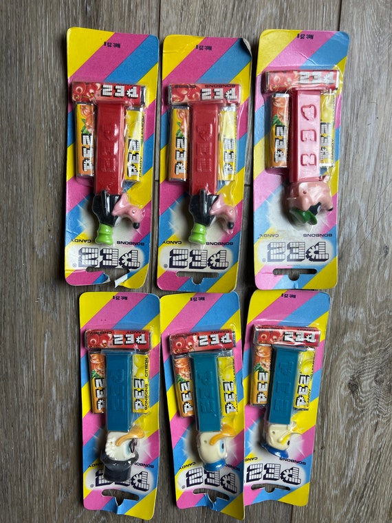 1980s-90s Disney Euro Pez Dispensers Vintage New on Card - Etsy