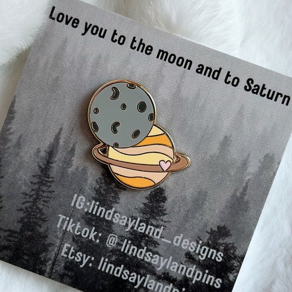 Saturn Pin - Etsy