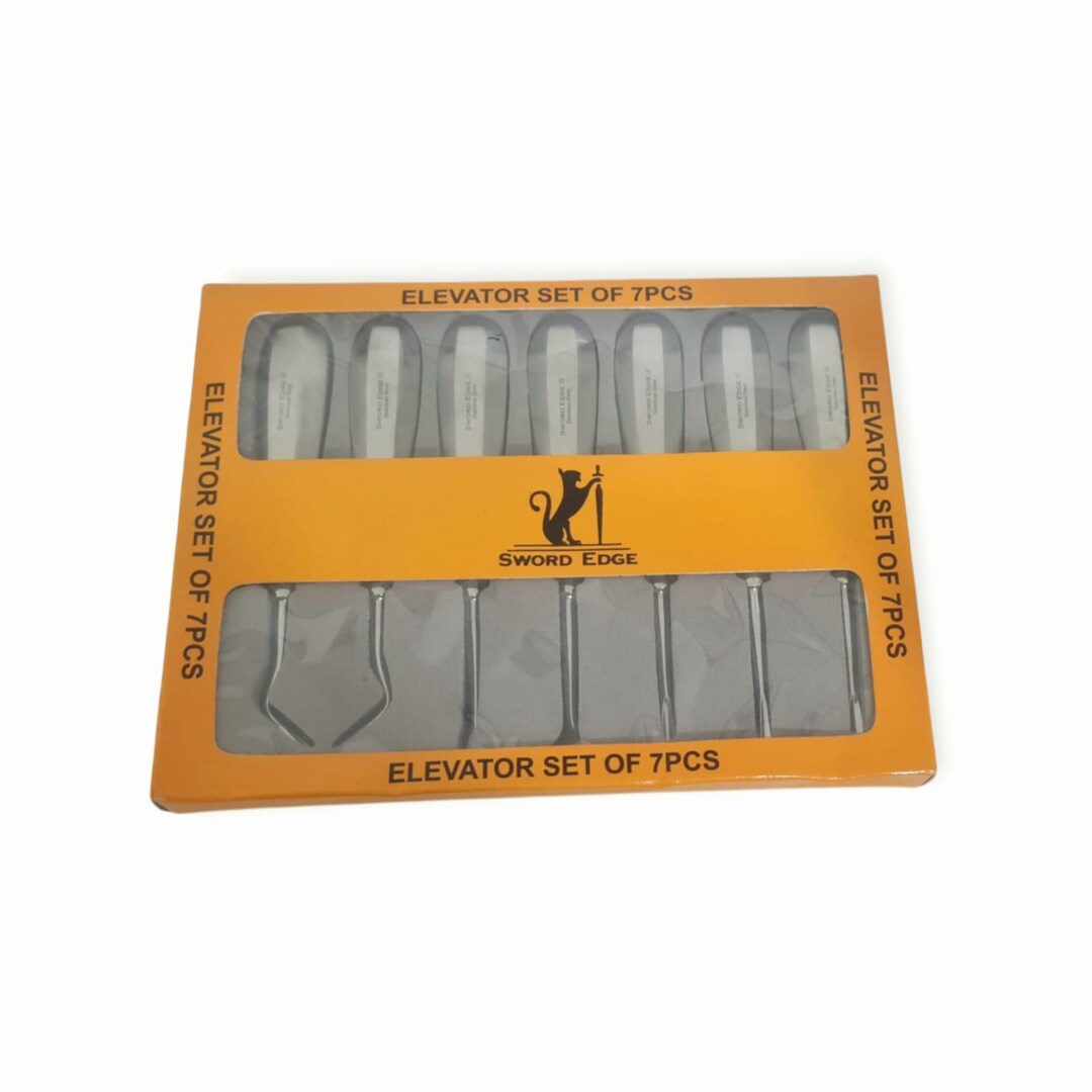 Sword Edge 7-piece Dental Spade Elevators Set – Premium Stainless Steel ...