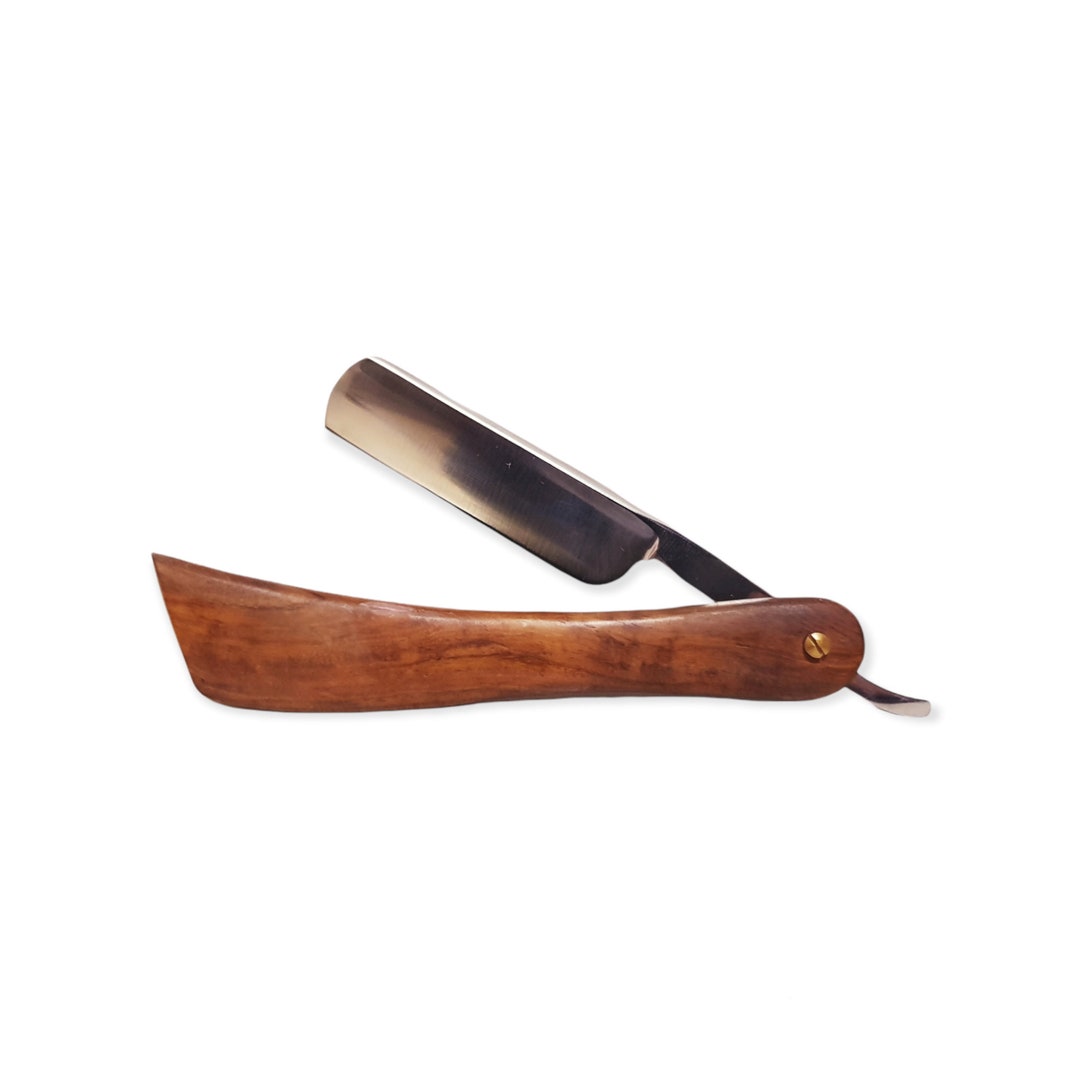 The Shesham Wood Classic: A Timeless Premium Sword Edge Straight Razor ...