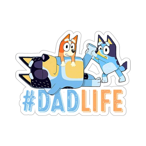 Vinyl Bluey Bumper Sticker - Etsy