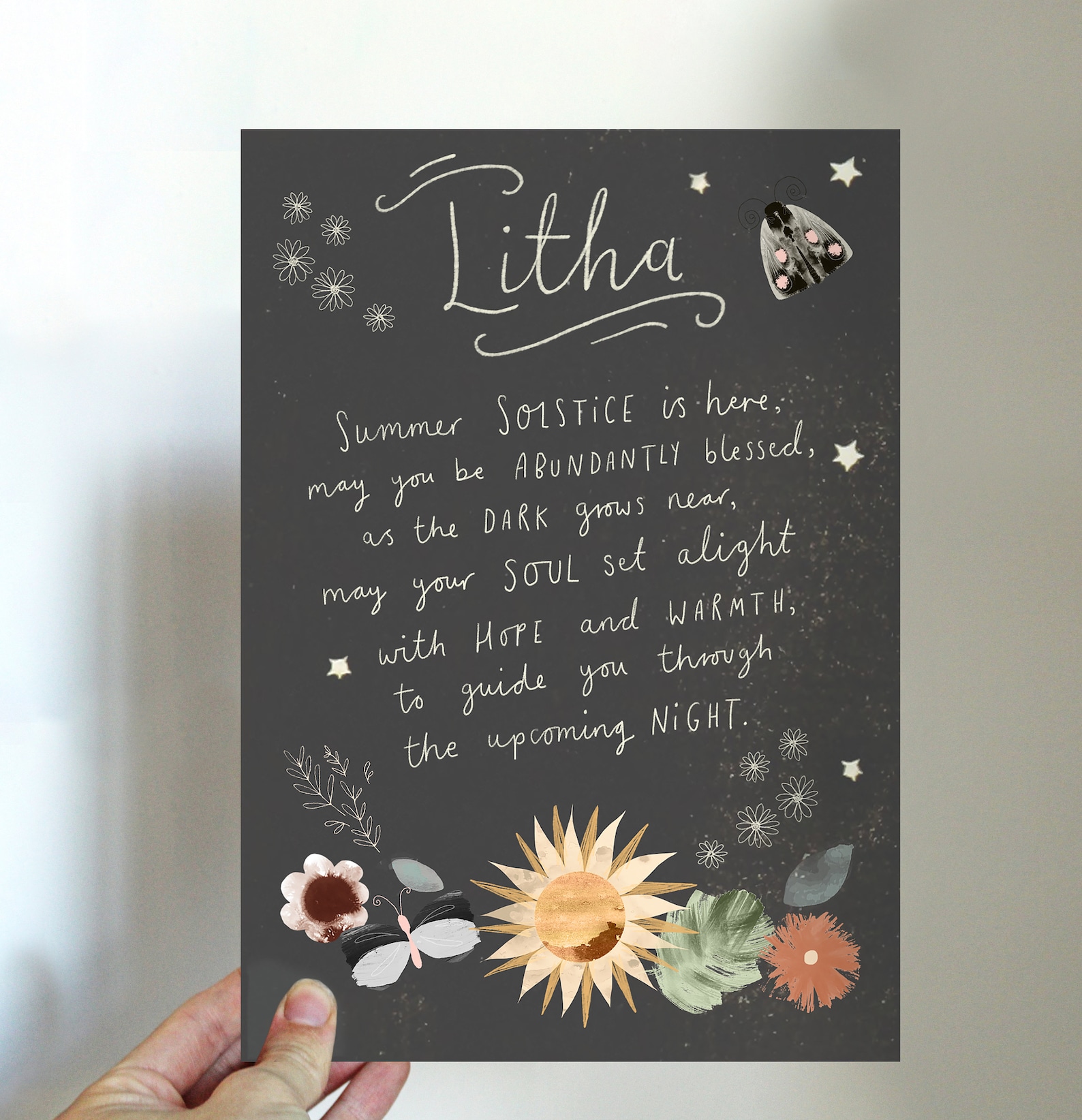 Litha Summer Solstice Blessings Printable Journal Art Altar - Etsy