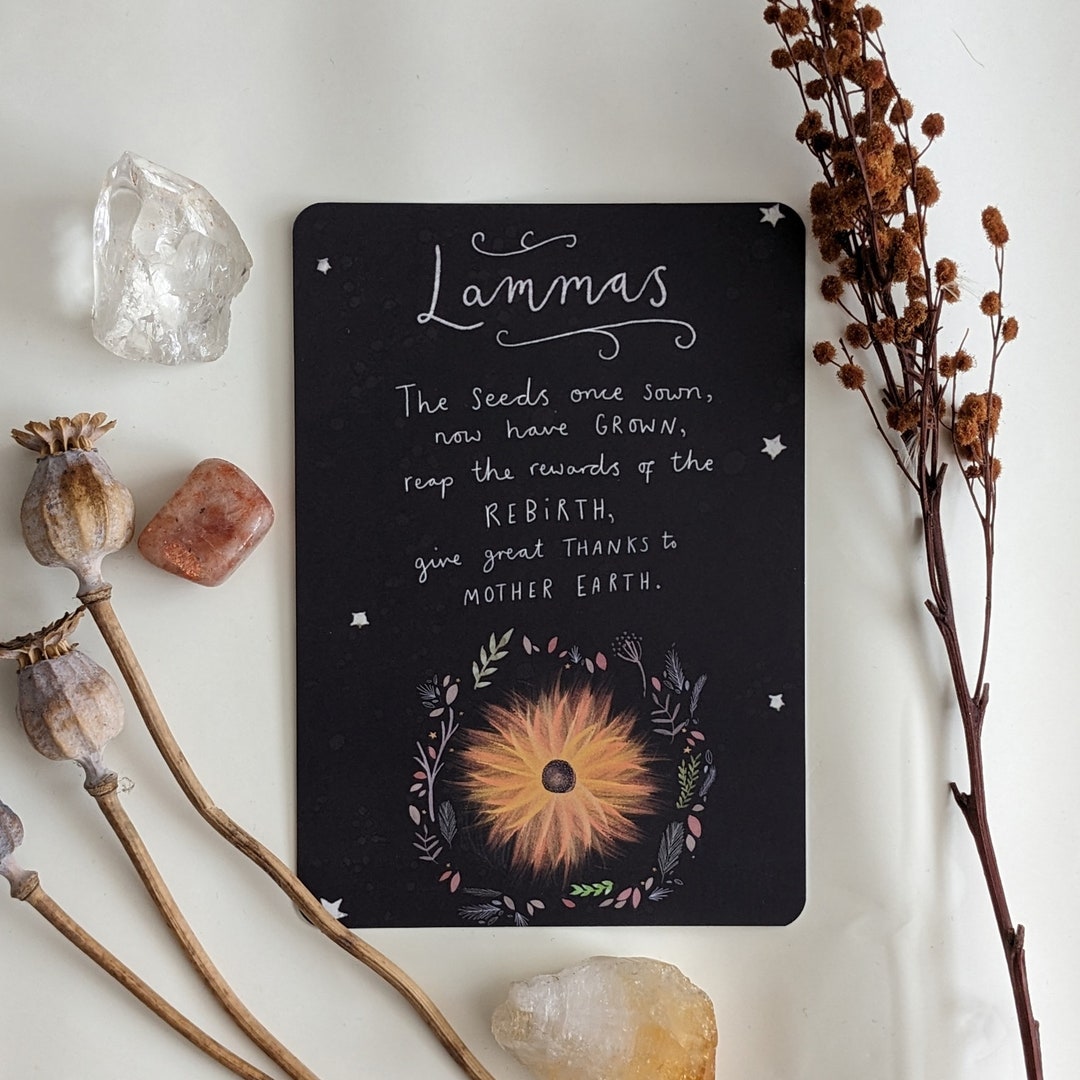 Lammas/lughnasadh Blessings Art Print Altar Card - Etsy