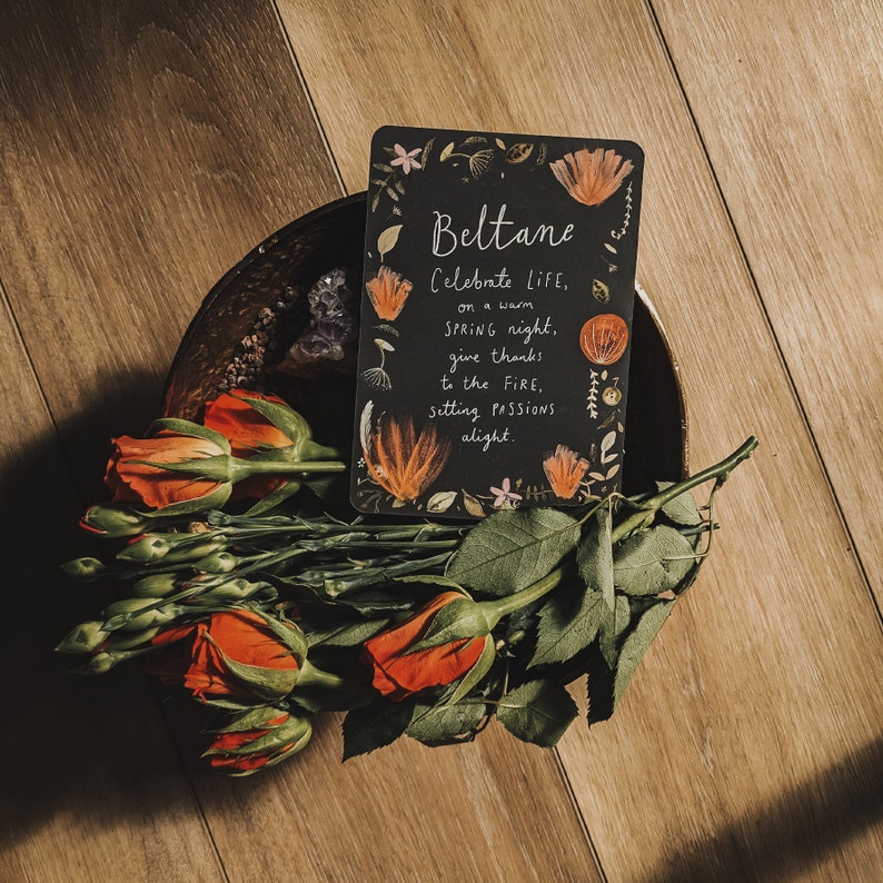 Beltane Blessings Art Print Altar Card - Etsy