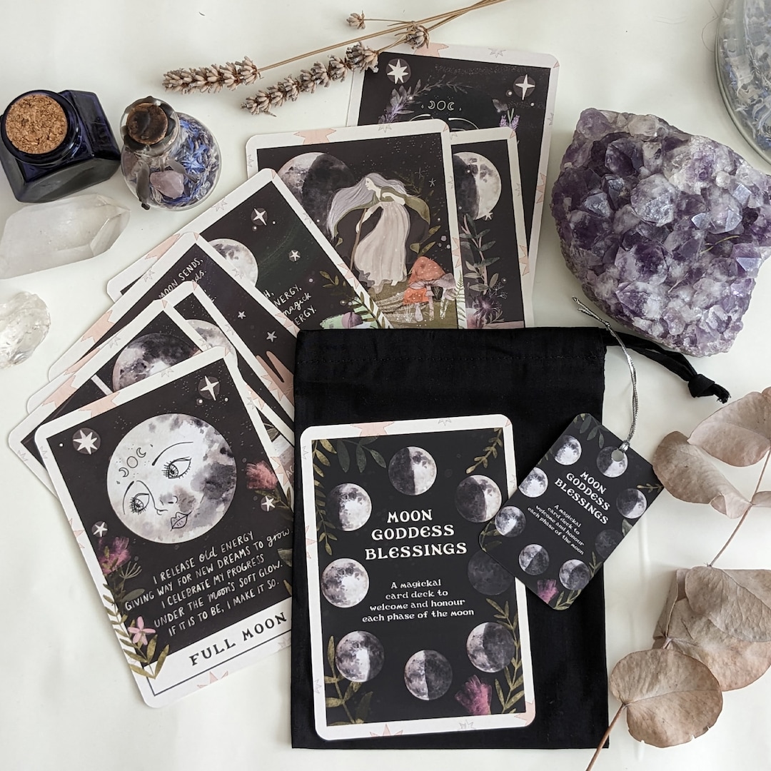 Moon Goddess Blessings Card Deck - Etsy