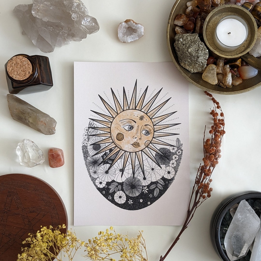 Sun Magick Illustration Print - Etsy